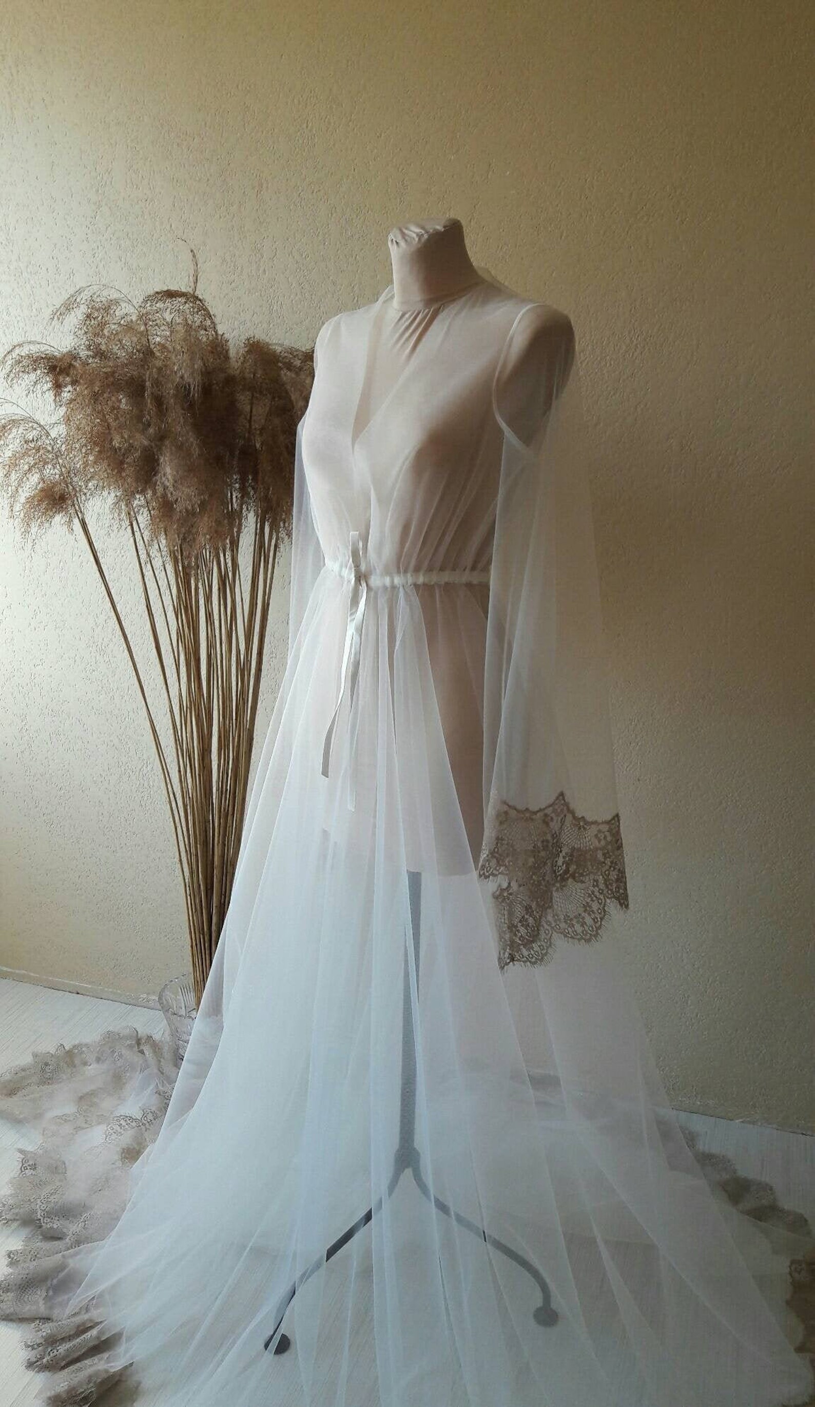 Ivorynude Bridal Lingerie,ivory Boudoir Dress, Boudoir Gown, Tulle ...