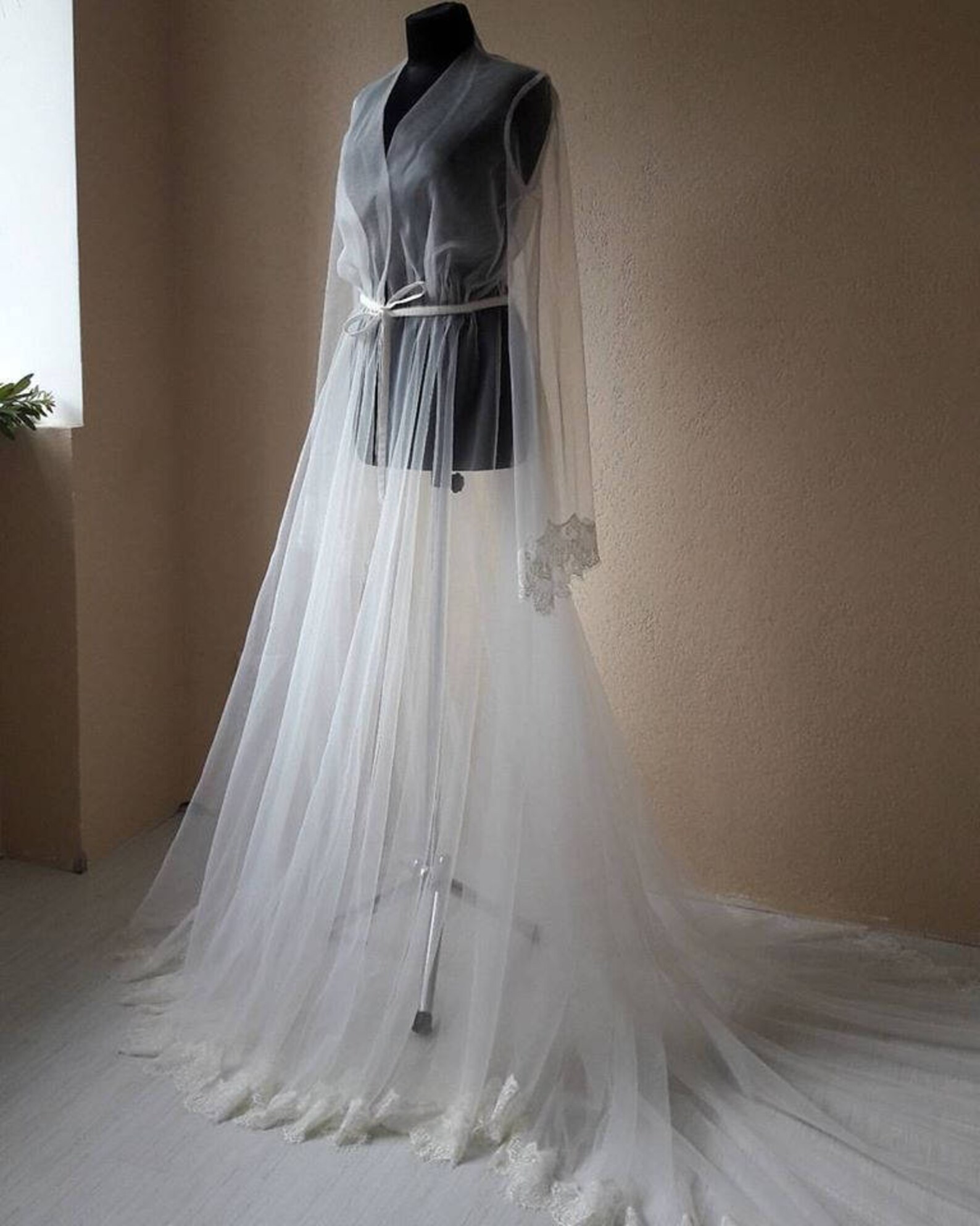 Ivory Boudoir Dress Tulle Boudoir Gown Boudoir Gown Luxury Boudoir