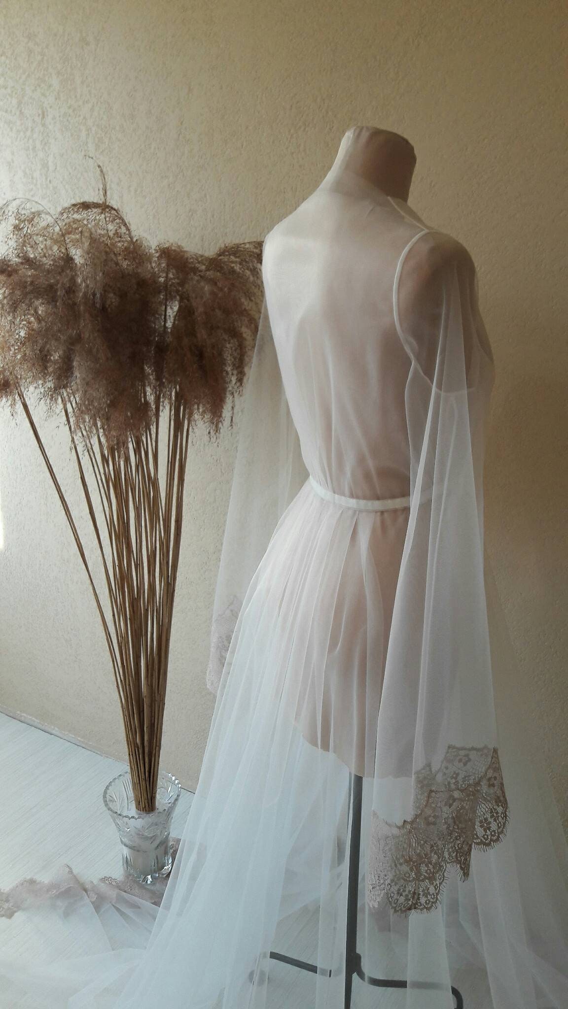 Ivorynude Bridal Lingerie,ivory Boudoir Dress, Boudoir Gown, Tulle ...