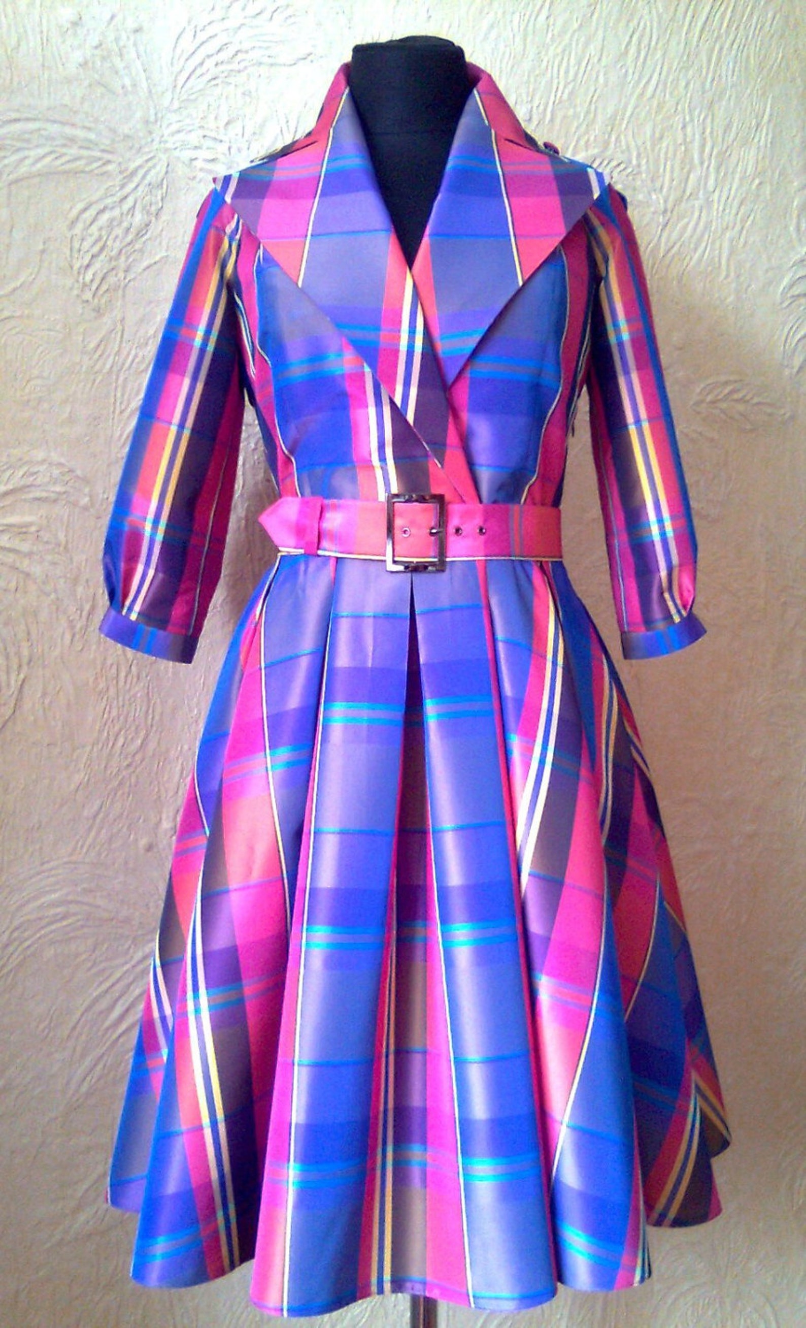 Cute Checkered Dress Exclusive Bright Dress Design Work - Etsy