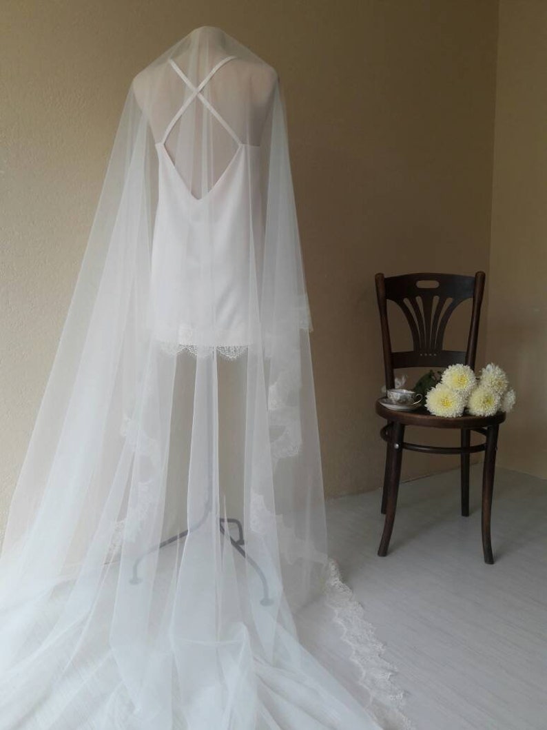 Soft Drop Wedding Veil Gorgeous Drop Wedding Veil Floating - Etsy