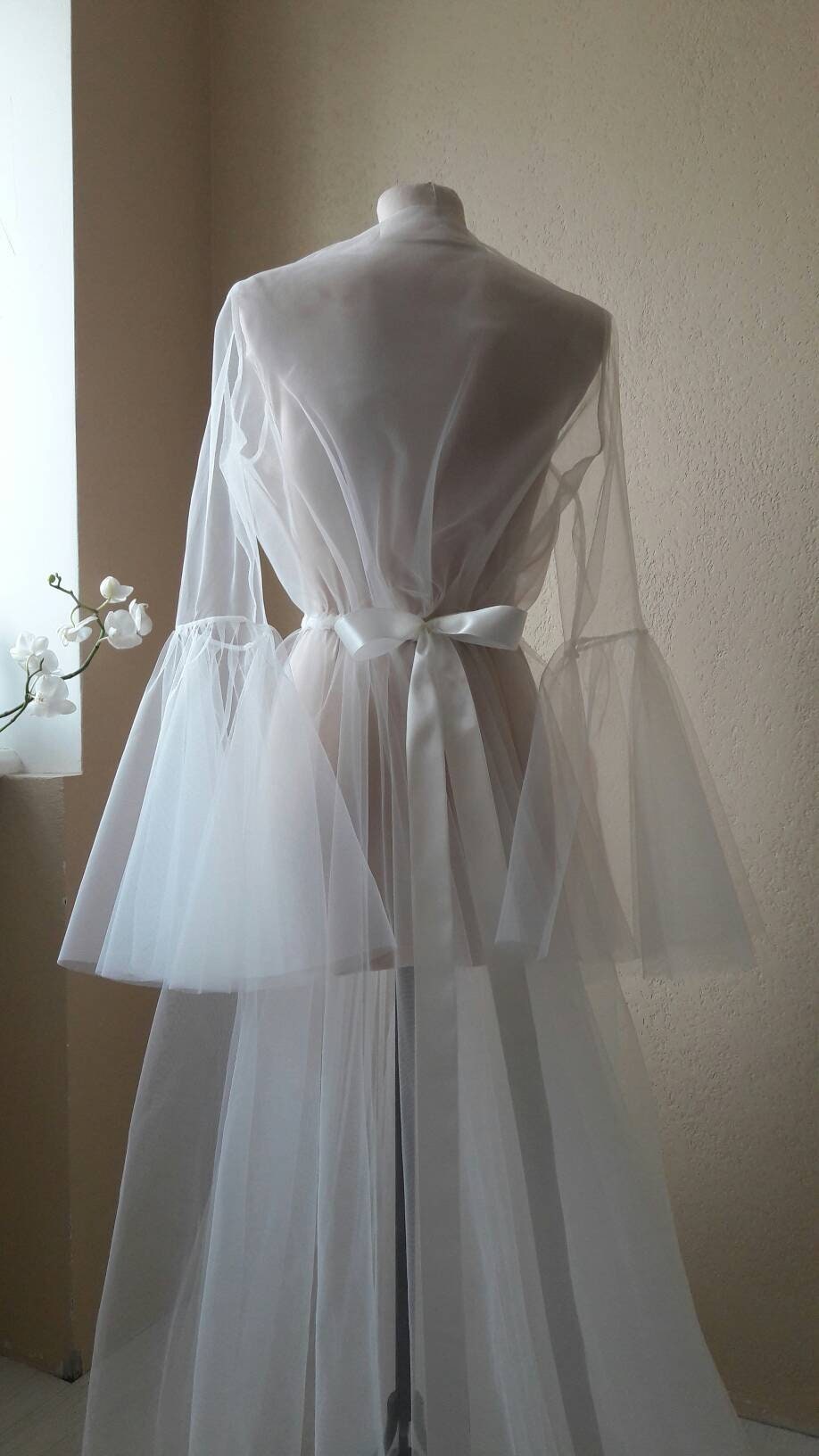 Luxury Boudoir Robe Bridal Boudoir Robe Ivory Boudoir Dress - Etsy