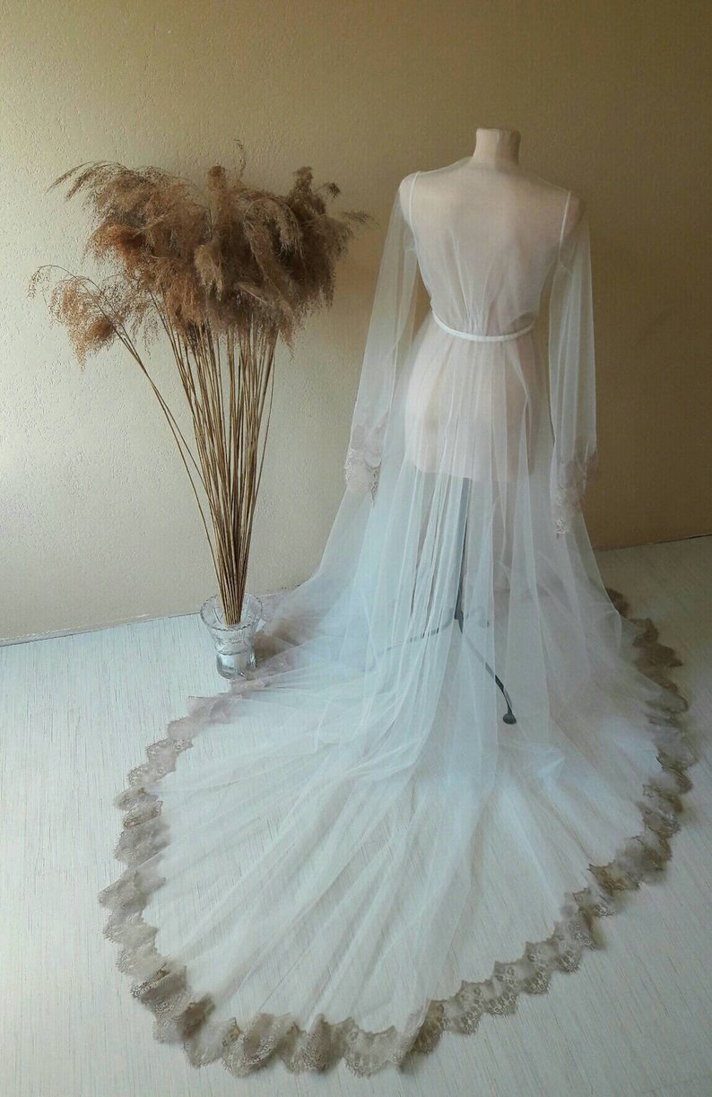 Ivorynude Bridal Lingerie,ivory Boudoir Dress, Boudoir Gown, Tulle ...