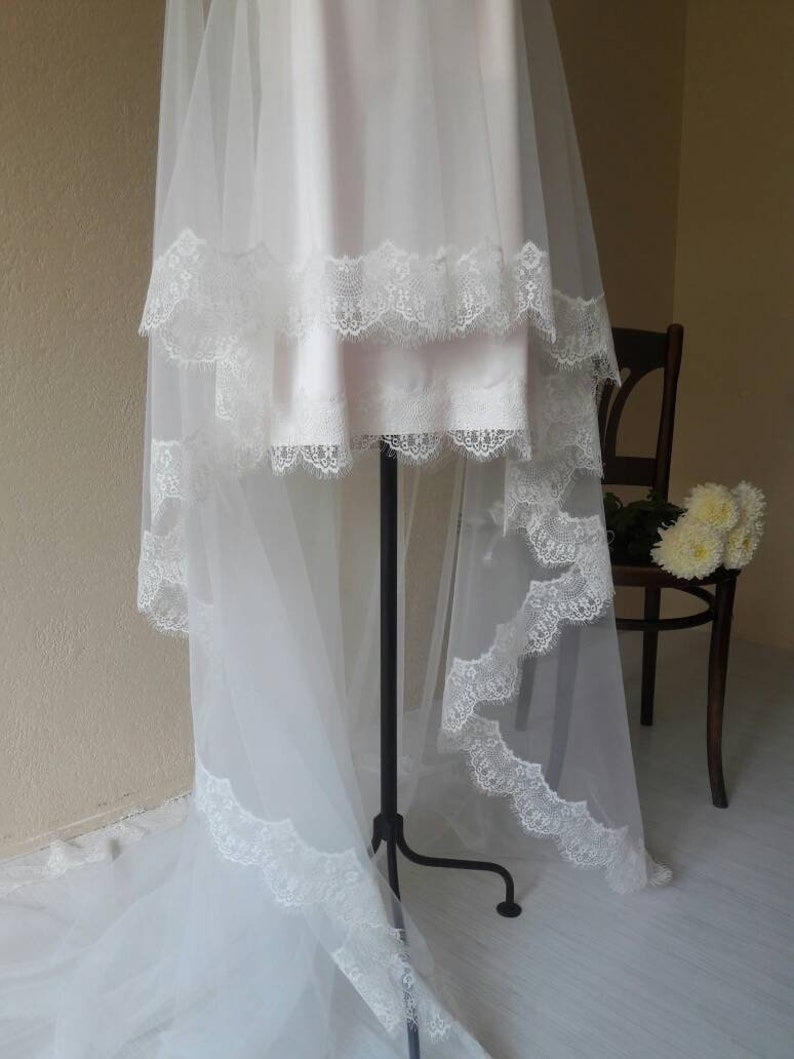 Soft Drop Wedding Veil Gorgeous Drop Wedding Veil Floating - Etsy