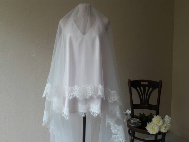 Soft Drop Wedding Veil Gorgeous Drop Wedding Veil Floating - Etsy