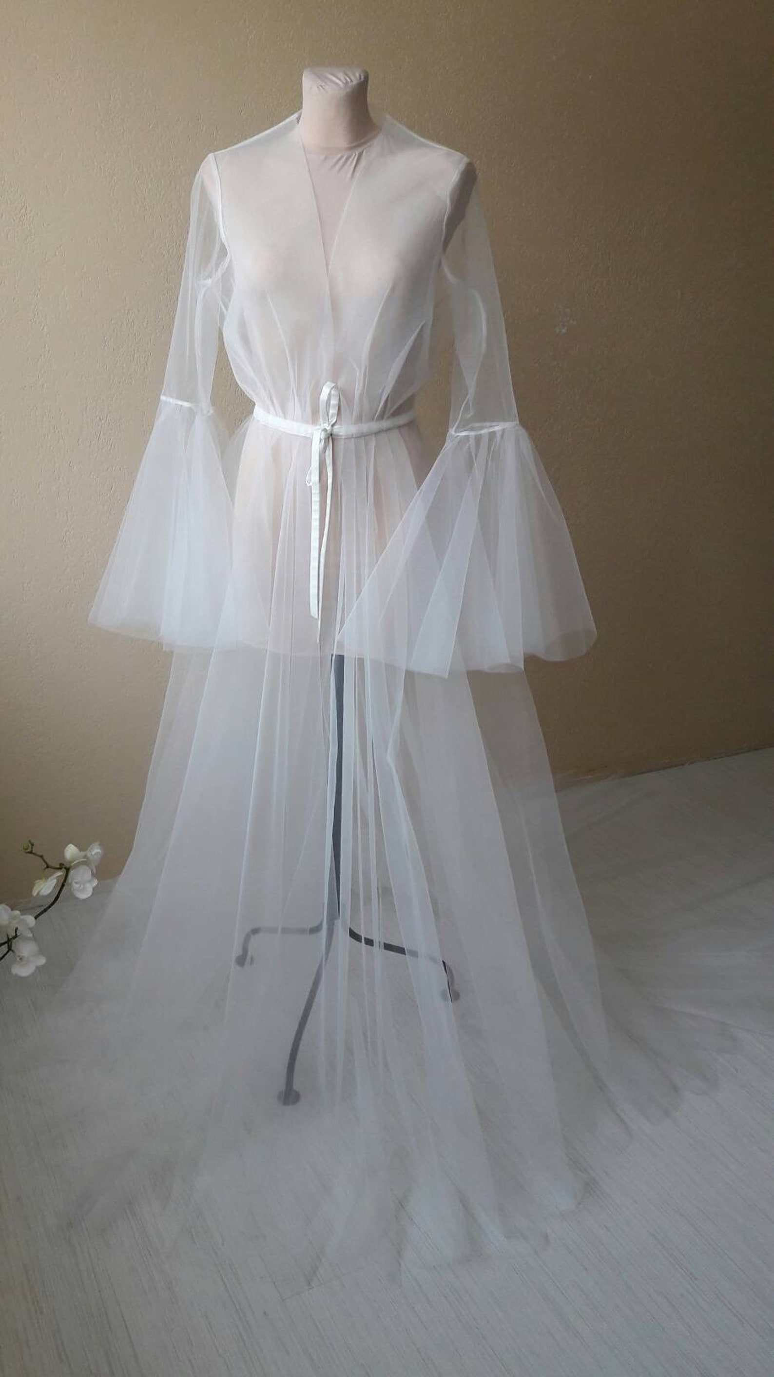 Luxury Boudoir Robe Bridal Boudoir Robe Ivory Boudoir Dress - Etsy