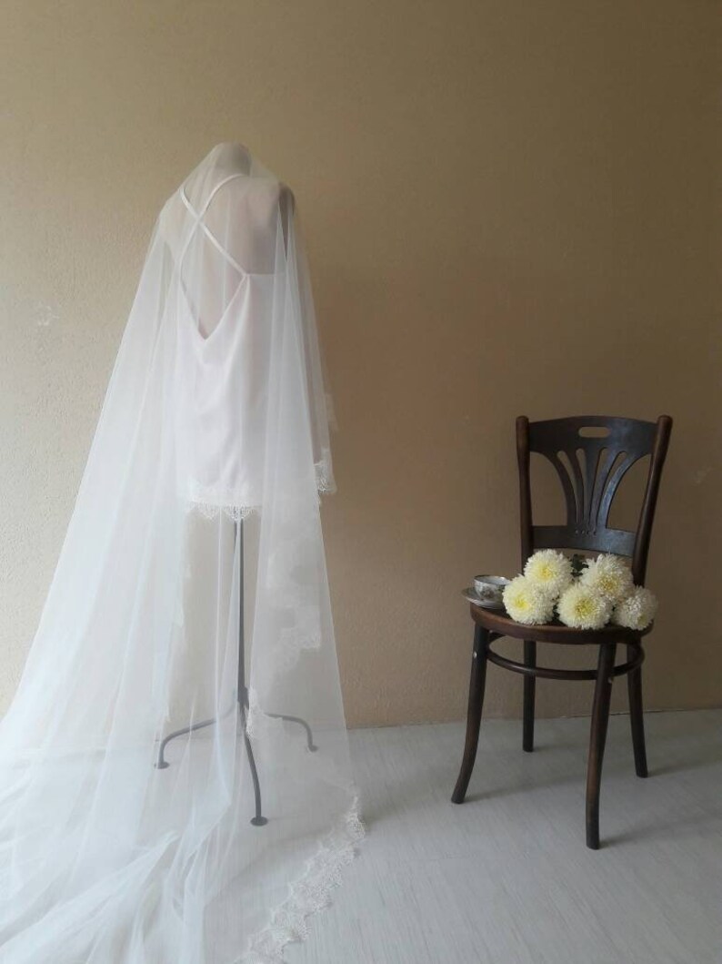 Soft Drop Wedding Veil Gorgeous Drop Wedding Veil Floating - Etsy
