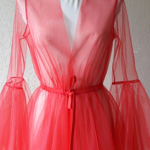 Red Boudoir Dress, Tulle Boudoir Gown, Boudoir Gown, Luxury Boudoir ...