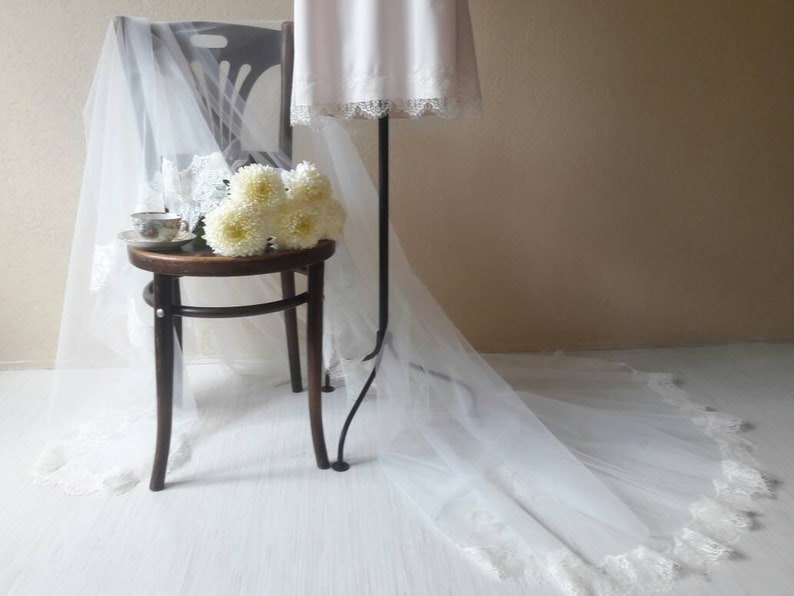 Soft Drop Wedding Veil Gorgeous Drop Wedding Veil Floating - Etsy