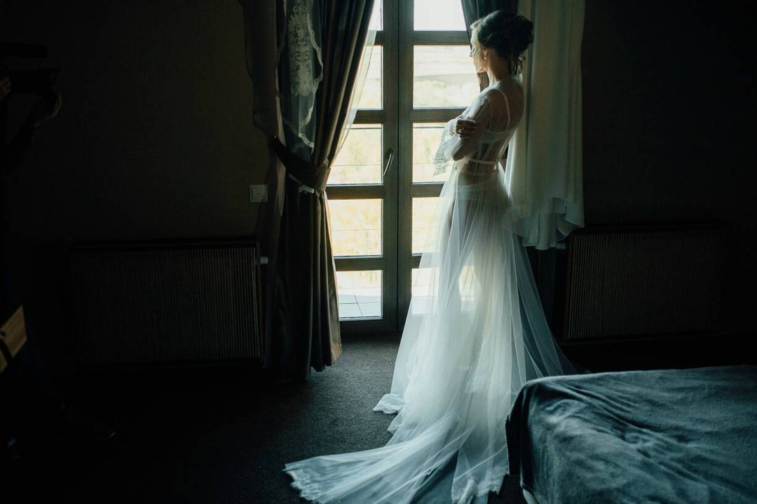 Ivory Boudoir Dress Boudoir Gown Tulle Boudoir Gown Luxury - Etsy