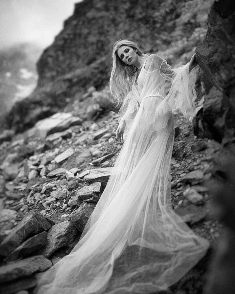 Luxury Boudoir Robe Bridal Boudoir Robe Ivory Boudoir Dress - Etsy