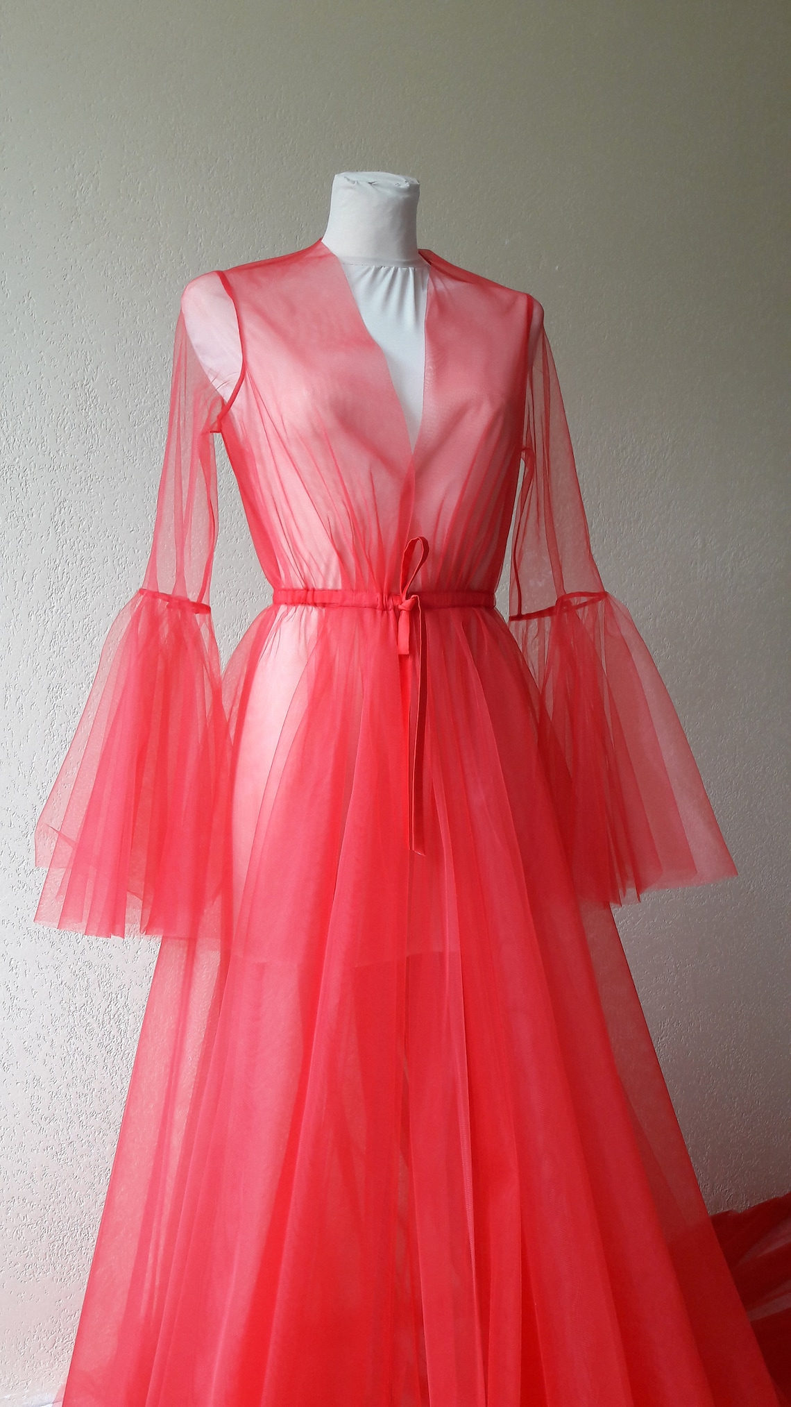 Red Boudoir Dress Tulle Boudoir Gown Boudoir Gown Luxury - Etsy