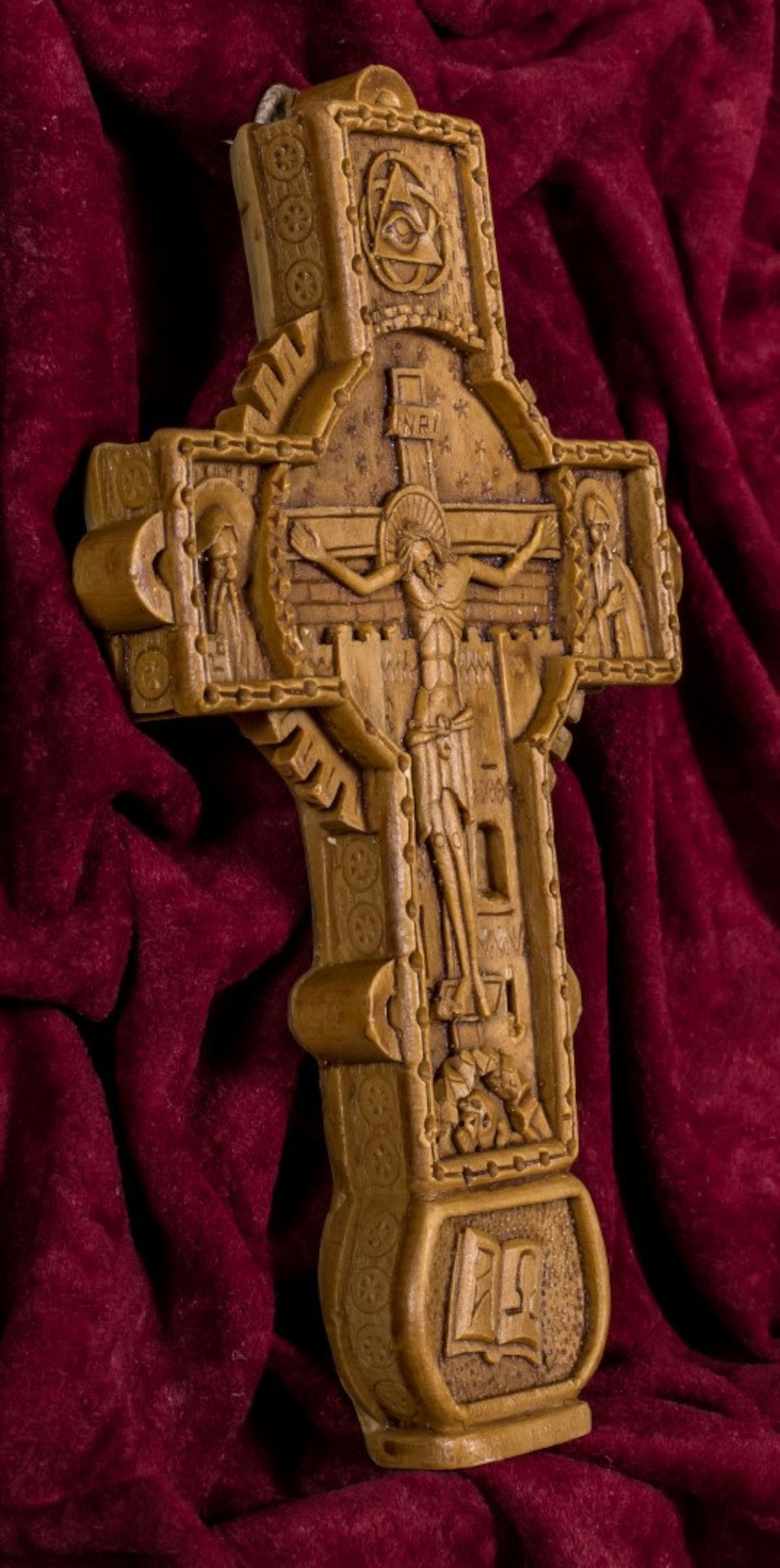 Romanian Orthodox Cross Aromatic Wall Crucifix Made With Pure Beeswax ...