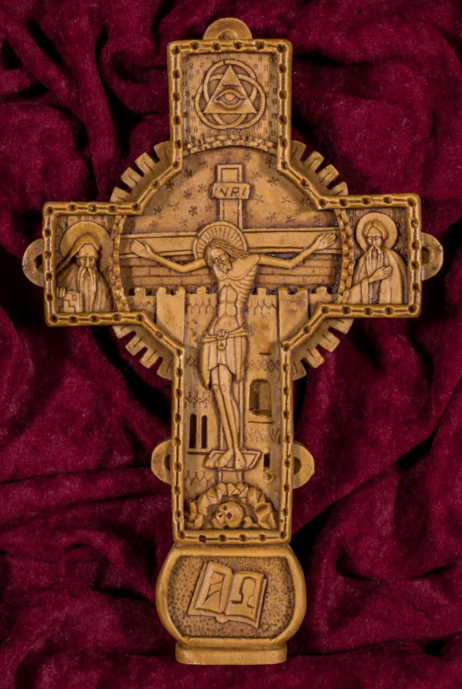 Romanian Orthodox Cross Aromatic Wall Crucifix Made With Pure - Etsy