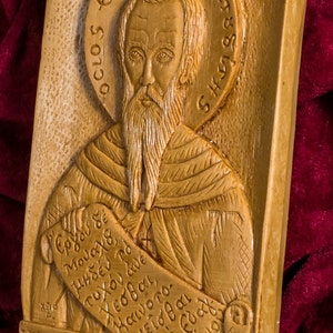 Theodore the Studite Aromatic Christian Wall Icon Plaque Made With Pure ...