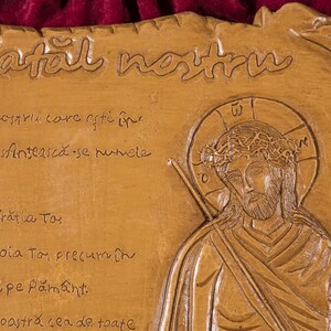 Our Father Prayer in Romanian (tatăl Nostru) Aromatic Christian Wall ...