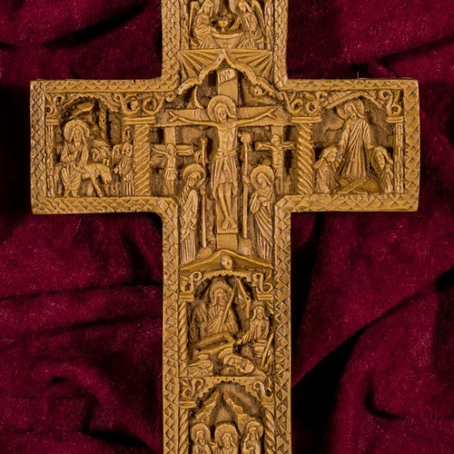 Romanian Orthodox Cross Aromatic Wall Crucifix Made With Pure - Etsy