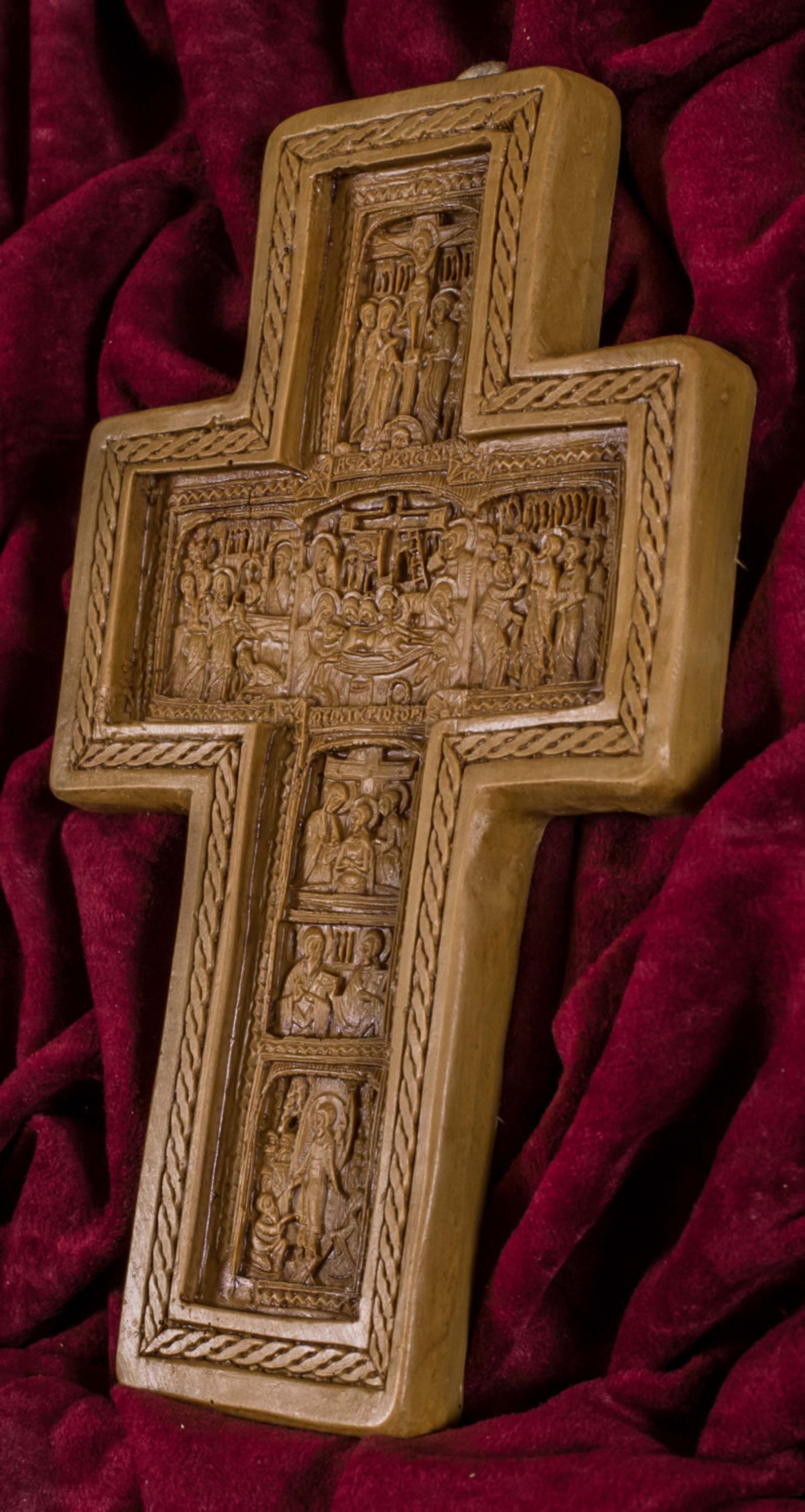 Cross With Details Aromatic Wall Crucifix Made With Pure | Etsy