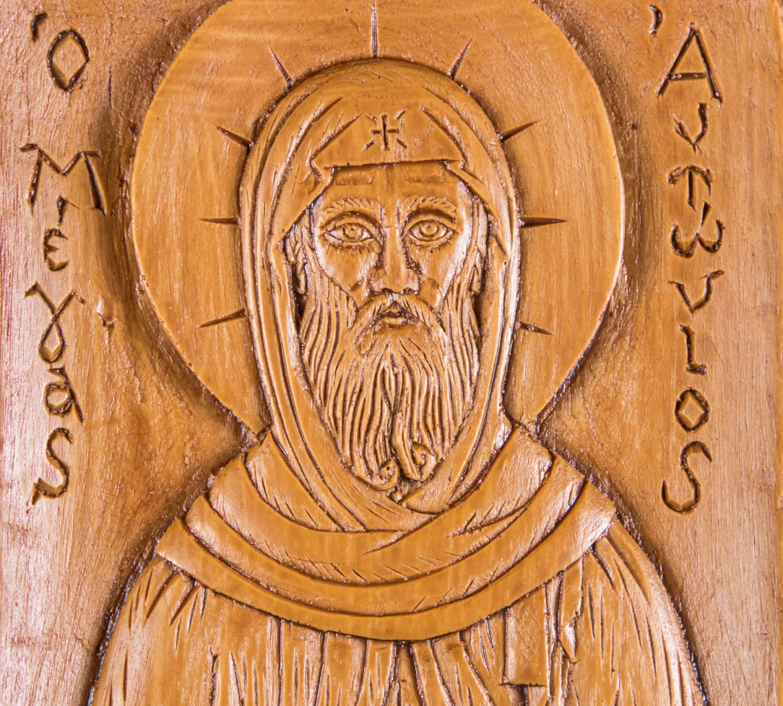 Saint Anthony the Great Aromatic Christian Wall Icon Plaque Made With ...