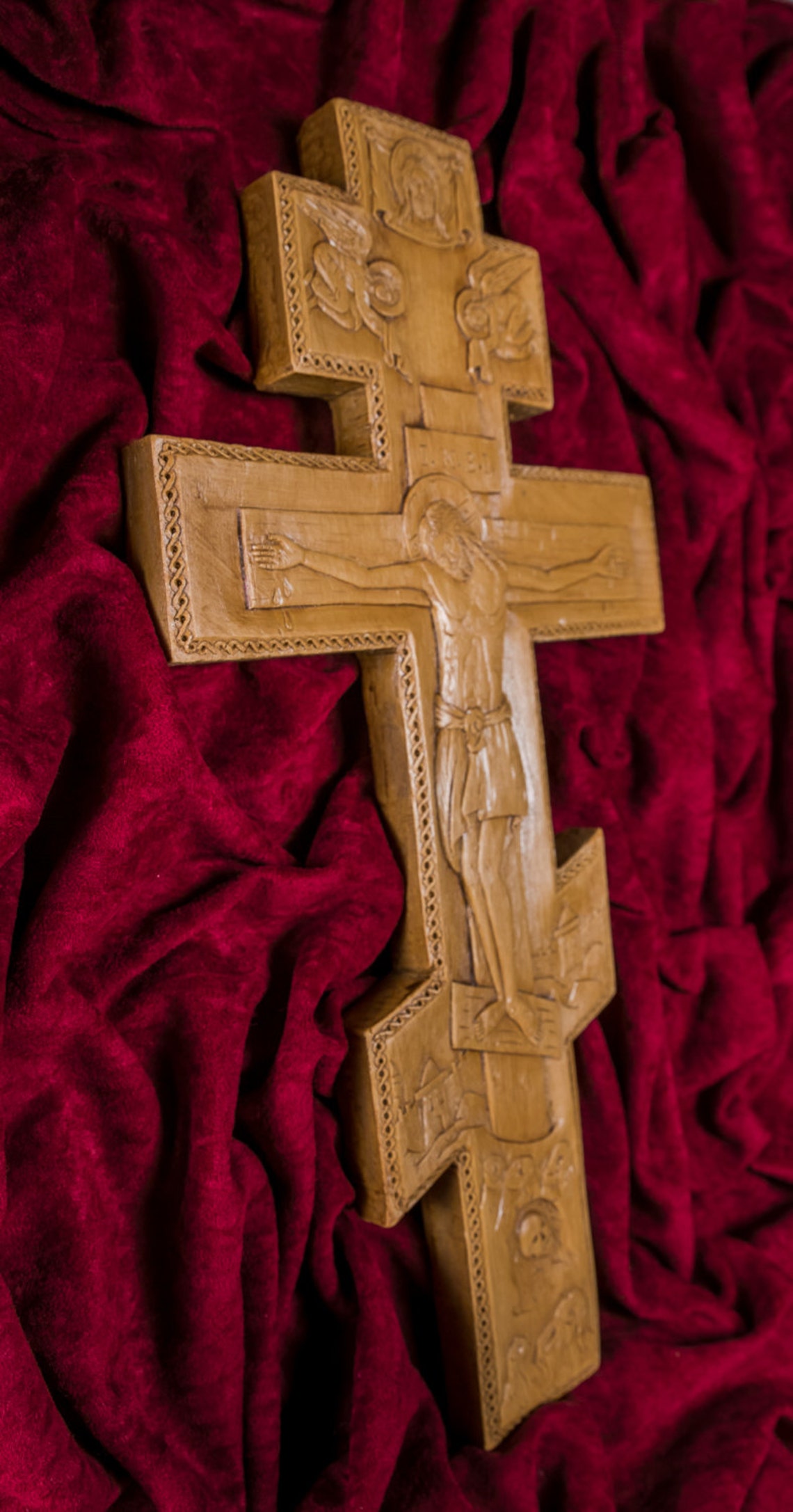 Russian Three Bar Orthodox Aromatic Wall Cross Crucifix Made - Etsy