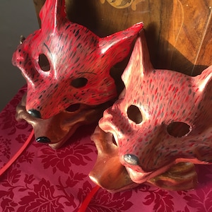 Handmade Wolf Mask in Paper Mache - Etsy