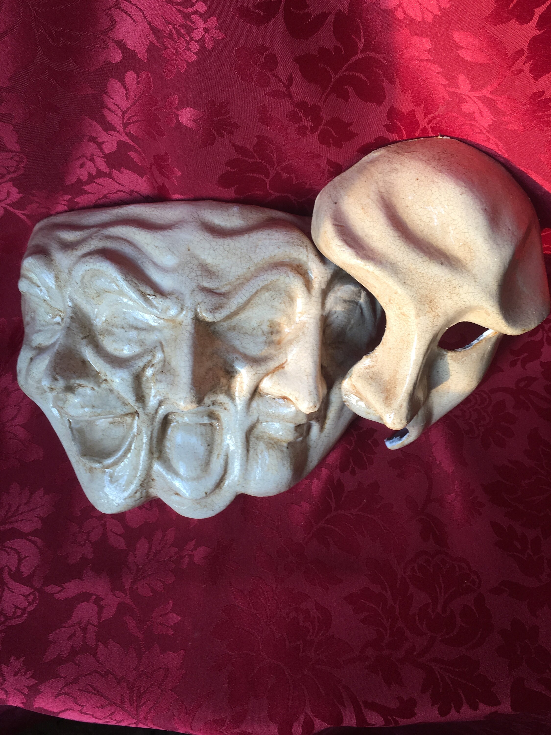 Three Faces Mask Handmade Piece of Decoration in Paper - Etsy UK