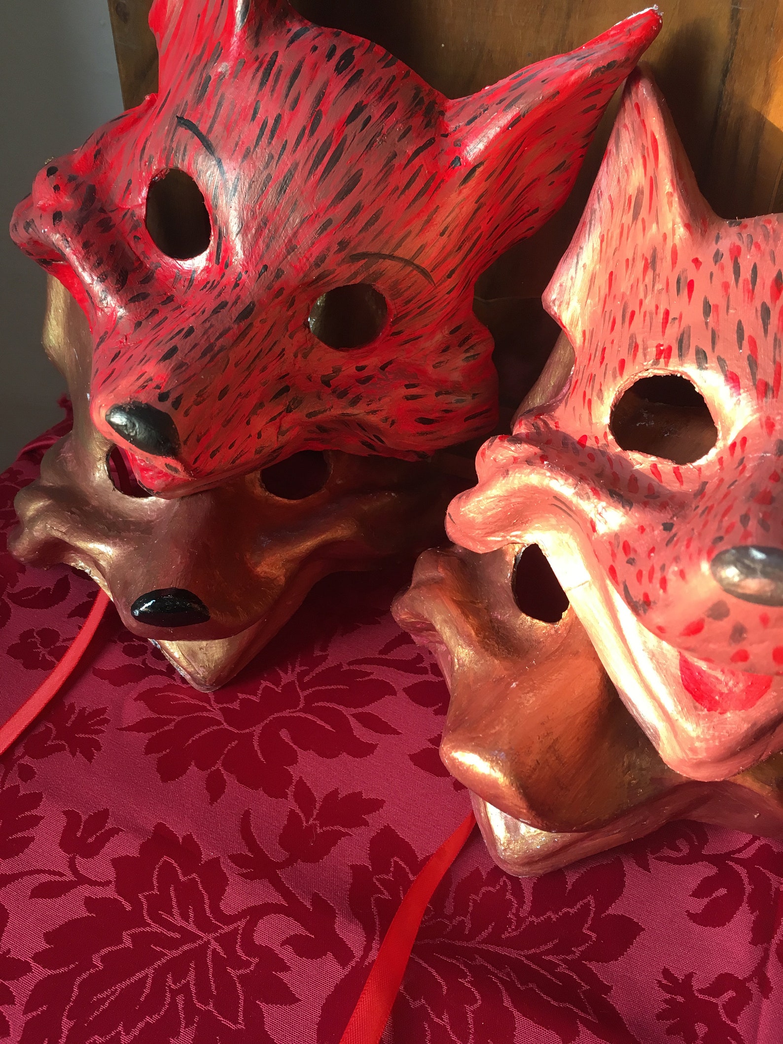 Handmade Wolf Mask in Paper Mache - Etsy