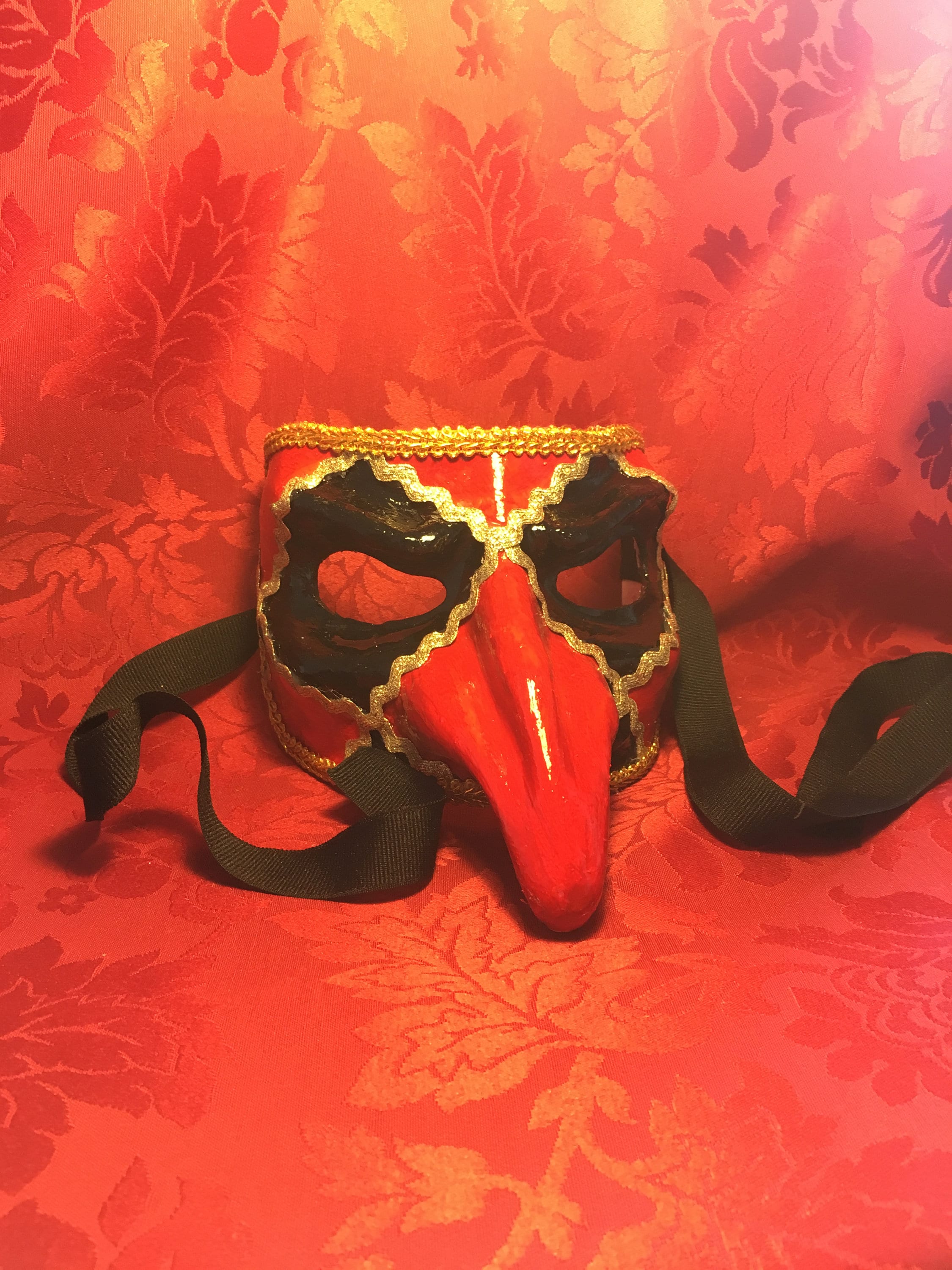 Pulcinella Mask Original Venetian Handmade - Etsy Sweden