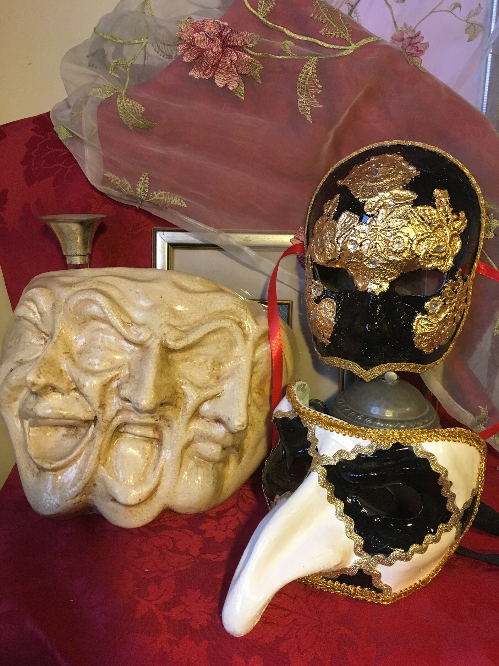 Pulcinella and Pierrot Mask Handmade Venetian &theatre Masks Unique ...