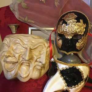 Pulcinella and Pierrot Mask Handmade Venetian &theatre Masks Unique ...