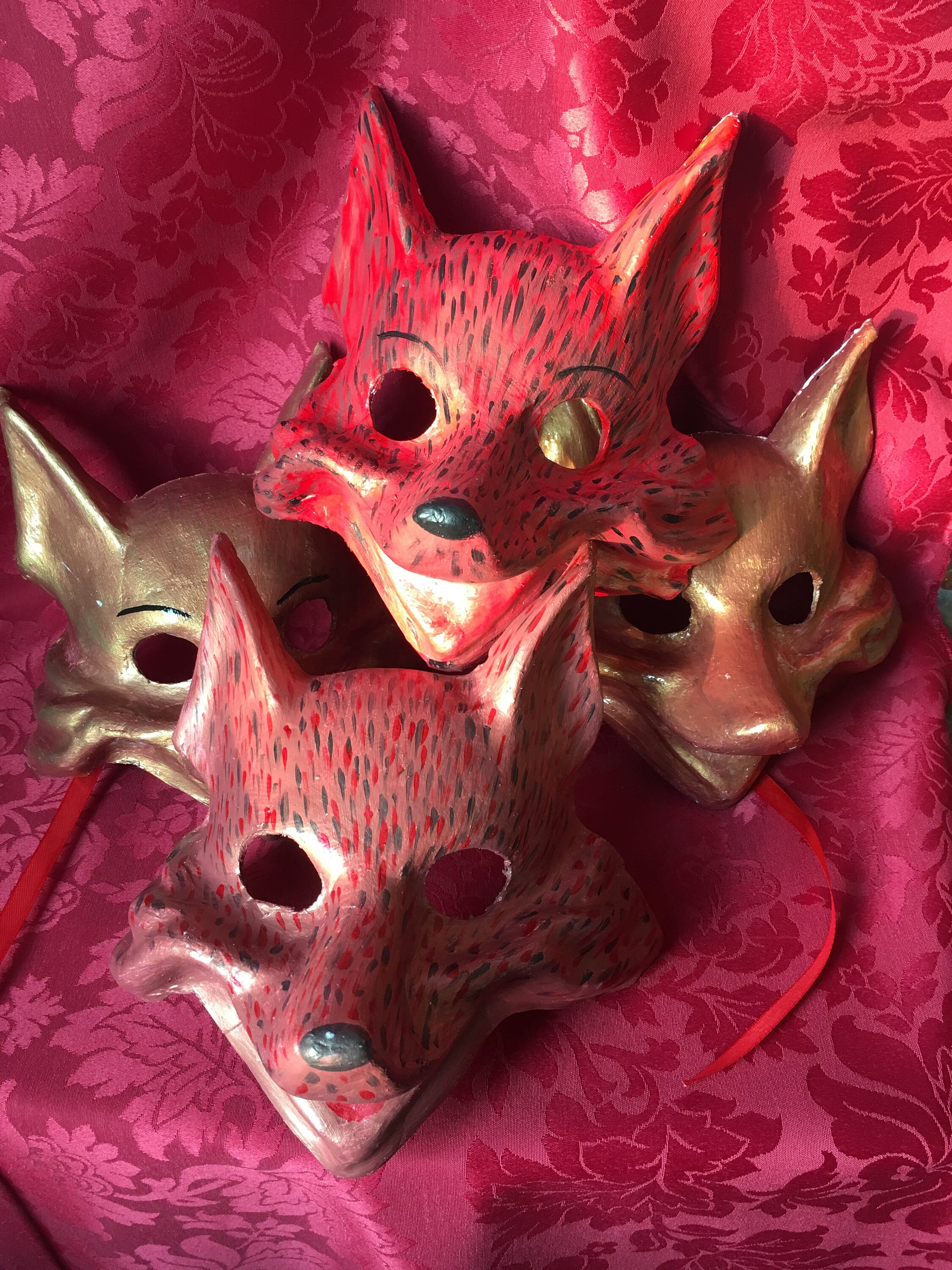 Handmade Wolf Mask in Paper Mache - Etsy