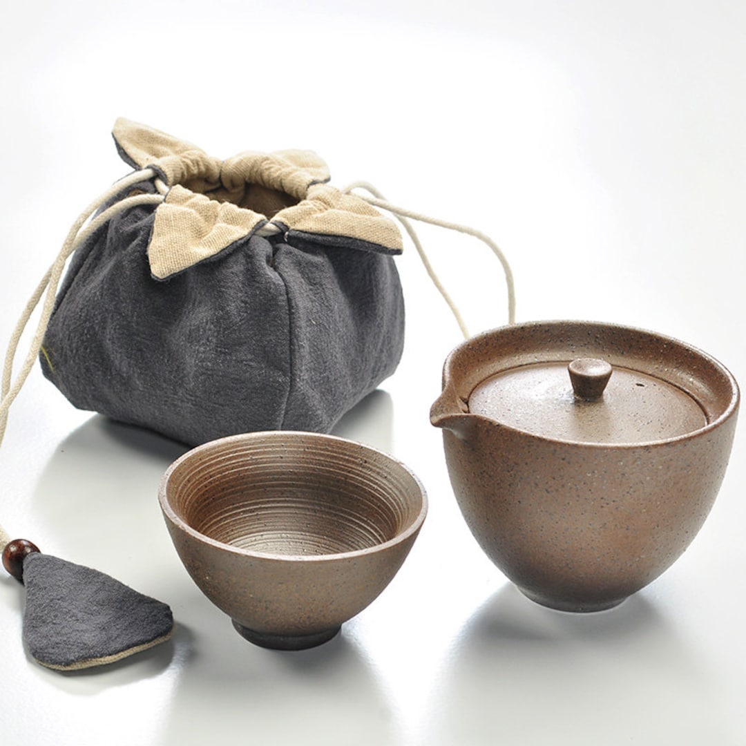 Chinese Ceramic Tea Set 1 Tea Pot and 1 Cup, China Travel Tea Set, Free ...