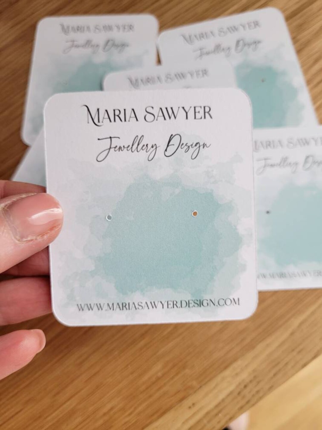 Logo Earring Cards, 10 Personalised Logo Earing Cards, Clay Earing ...