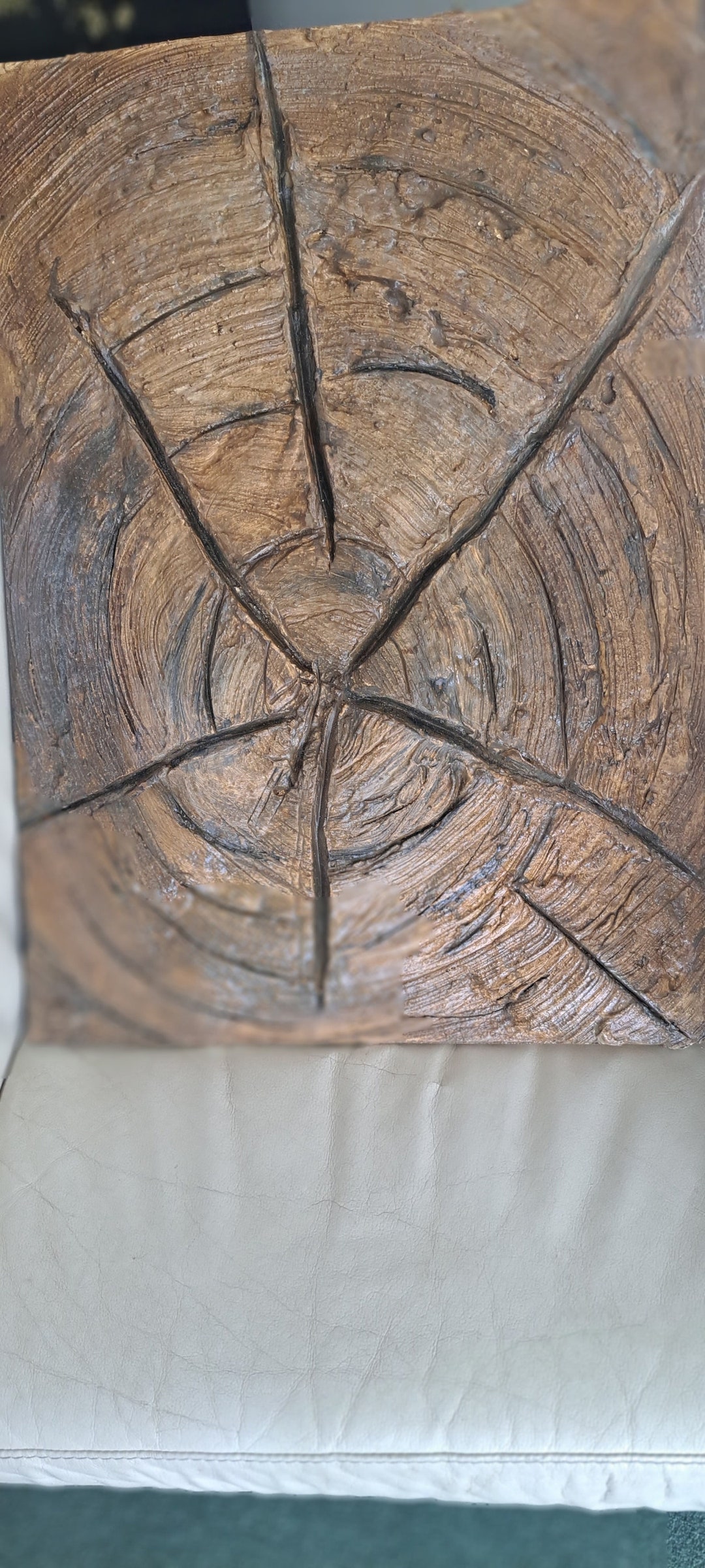 Faux Log End Wall Art 3D - Etsy