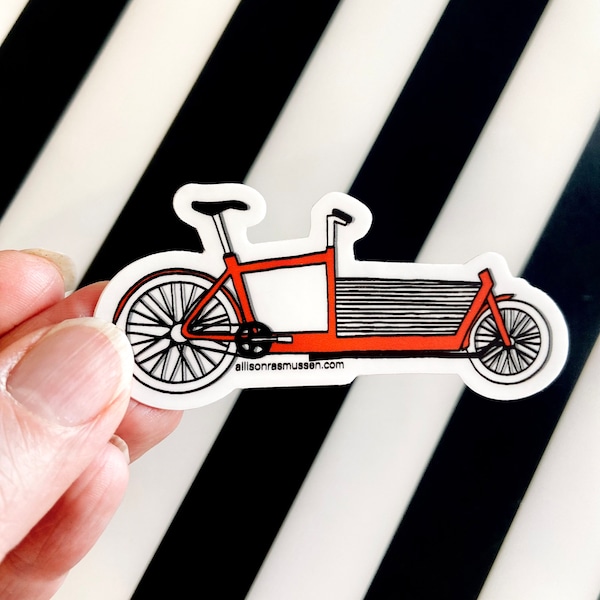 Cargo Bike Sticker - Etsy