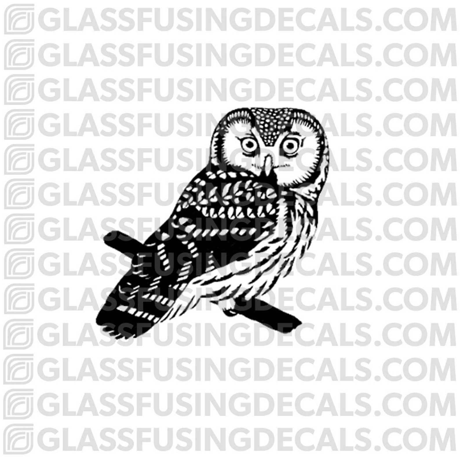 Owl Glass Fusing Decal for Glass or Ceramics - Etsy