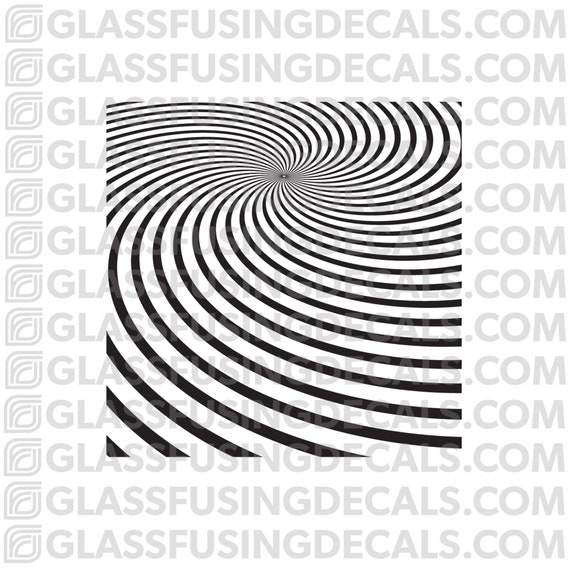 Vortex Mini Pattern Glass Fusing Decal for Glass Ceramics | Etsy