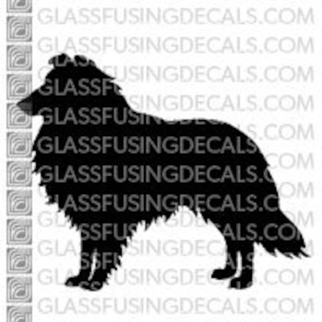 Dogs - White Shepherd Glass Fusing Decal for Glass, Enamelling, or ...