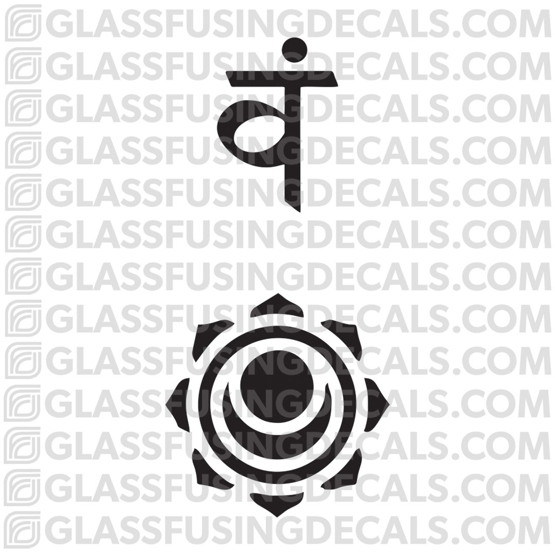 02 Sacral Chakra 2-pack Set Glass Fusing Decal for Glass or Ceramics - Etsy