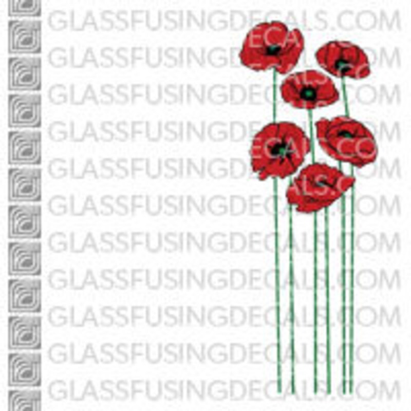 Poppy Flower Wall Decal - Etsy
