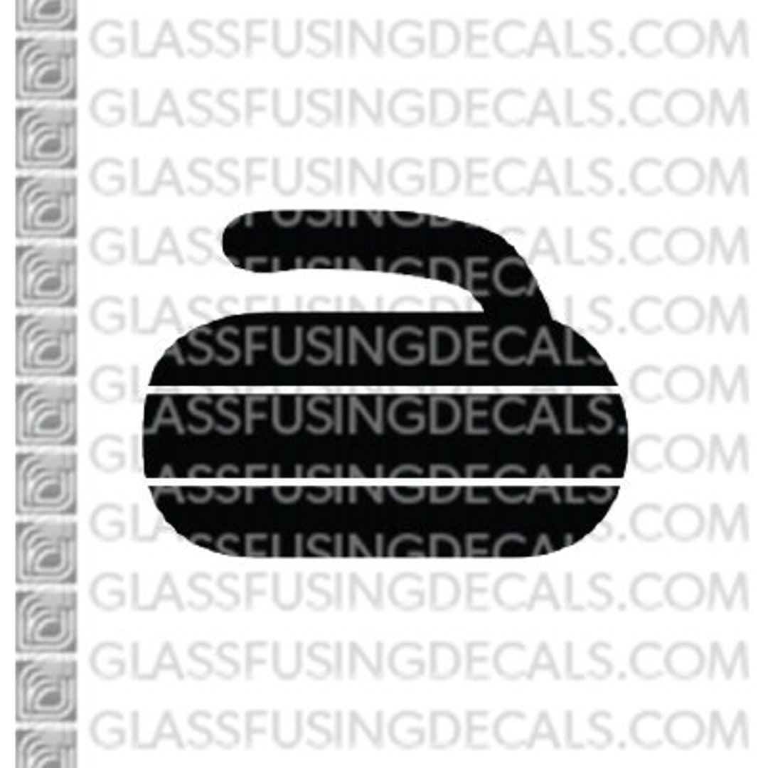 Curling Stone Glass Fusing Decal for Glass, Enamelling, or Ceramics - Etsy