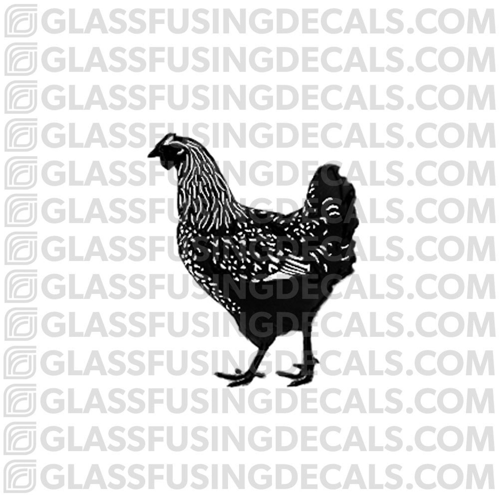 Chicken Glass Fusing Decal for Glass or Ceramics - Etsy