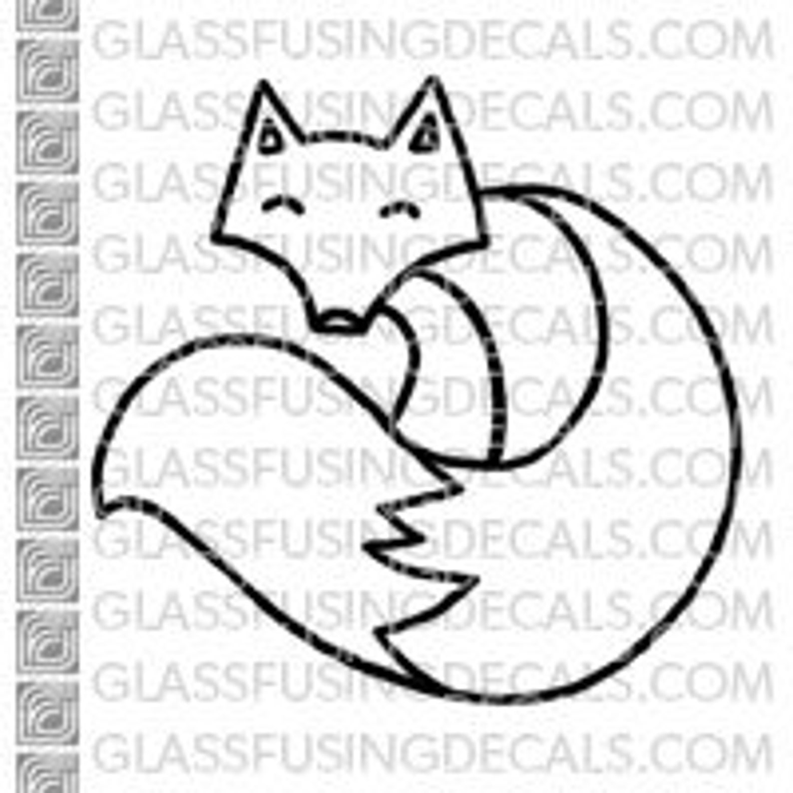 Fun Fox 2 - Glass Fusing Decal for Glass, Ceramics, and Enamelling - Etsy