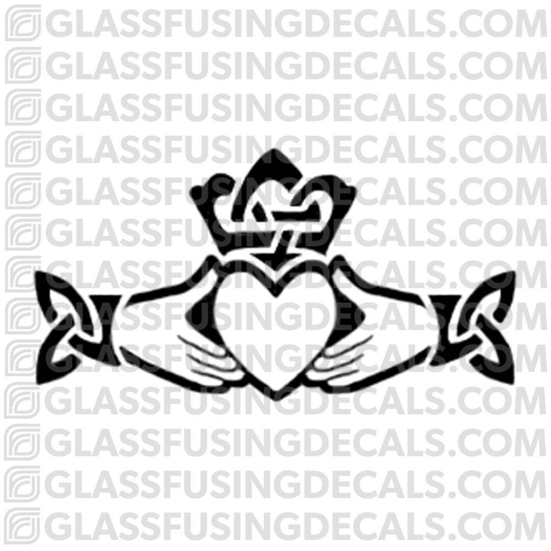 Claddagh Glass Fusing Decal for Glass or Ceramics - Etsy