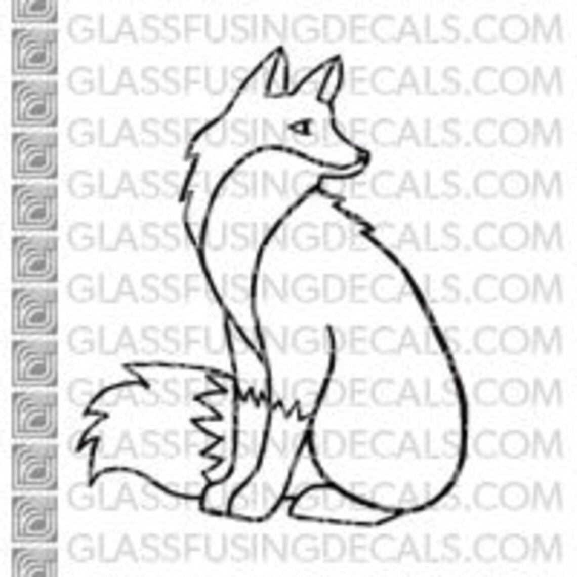 Fox 1 - Glass Fusing Decal for Glass, Ceramics, and Enamelling - Etsy