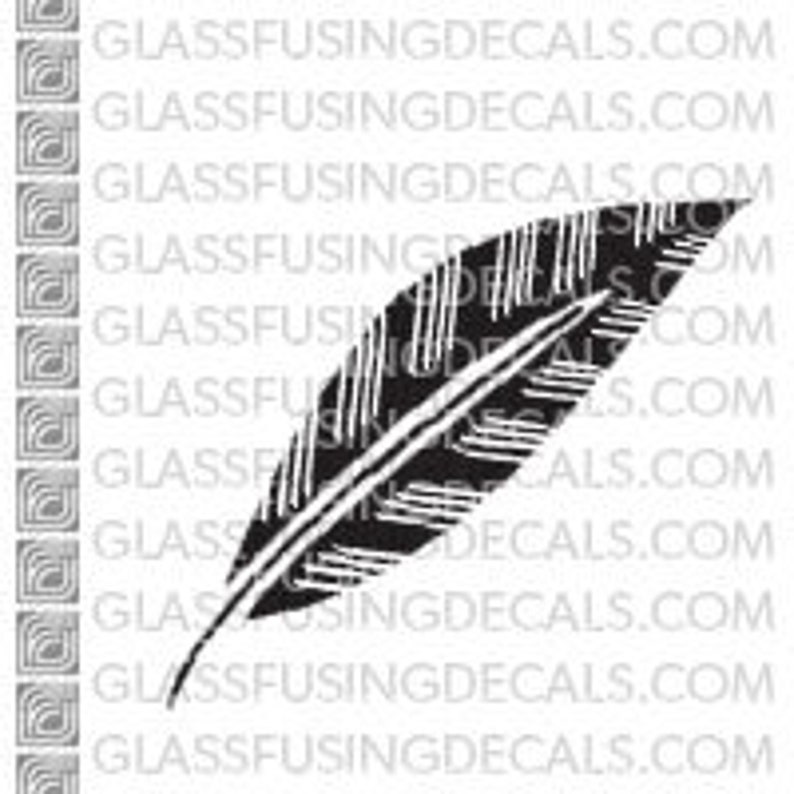 Glass Fusing Decal for Glass Fun Feather 5 and Enamelling Ceramics ...