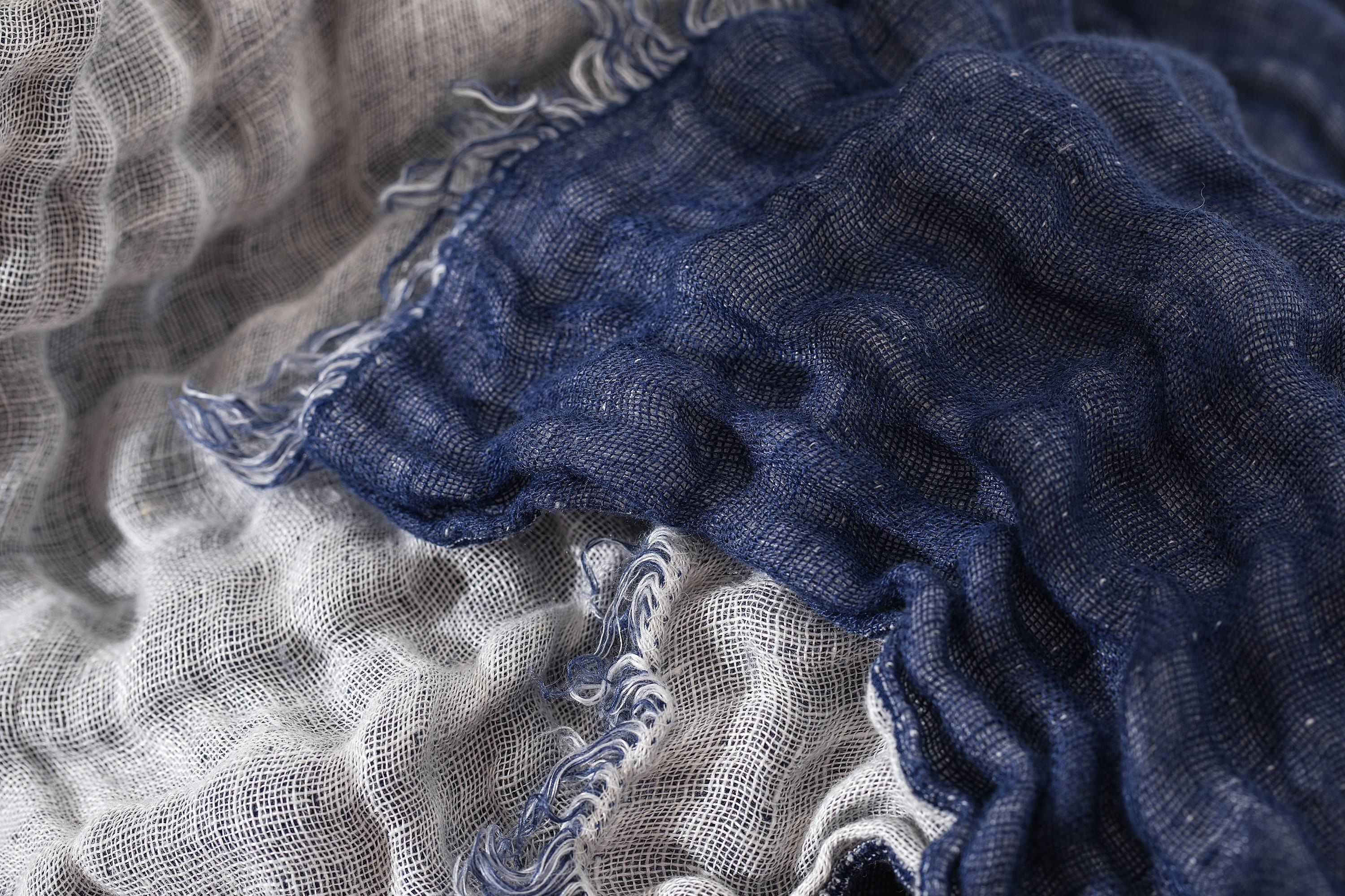 Linen Light and Fluffy Scarf Linen Shawl Crumpled Linen - Etsy