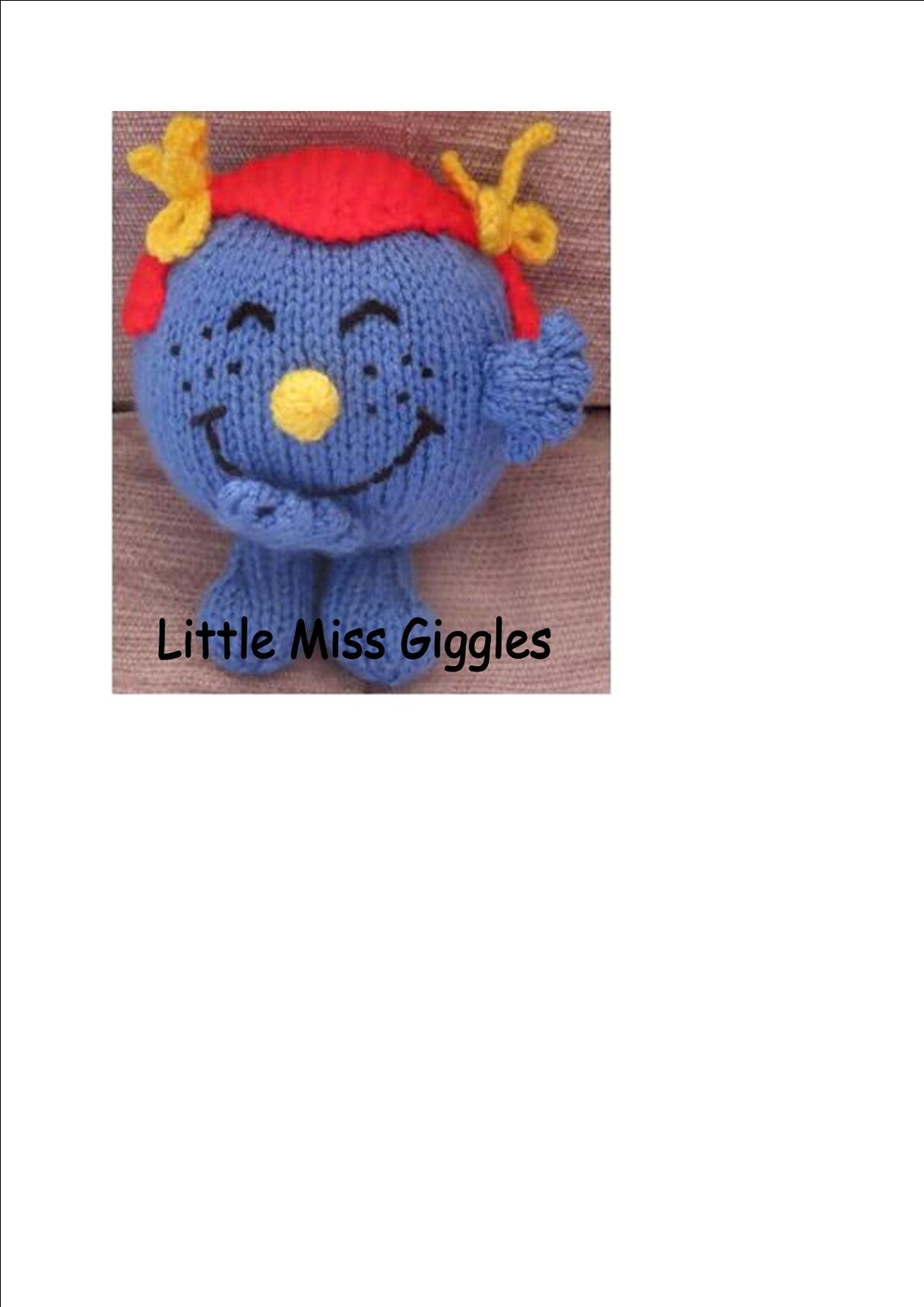 Mr Men Look Alike Knitting Patterns Series 2 - Etsy UK