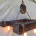 Country Style Barn Beam Rustic Light With Edison Bulbs - Etsy