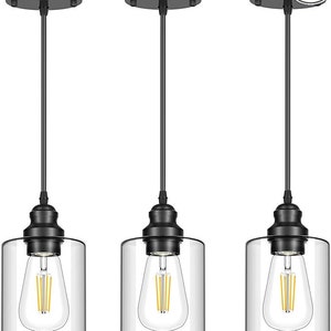 Rustic Barn Beam With Glass Lamp Shades. - Etsy